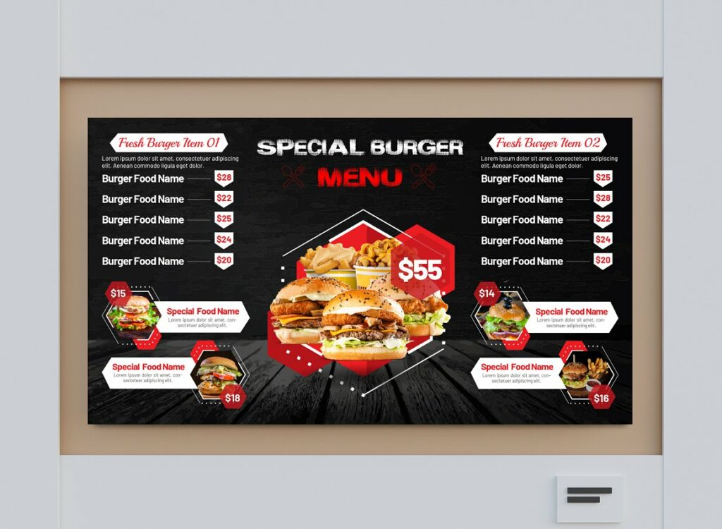 Digital Food Menu Design Template V-37 - MasterBundles