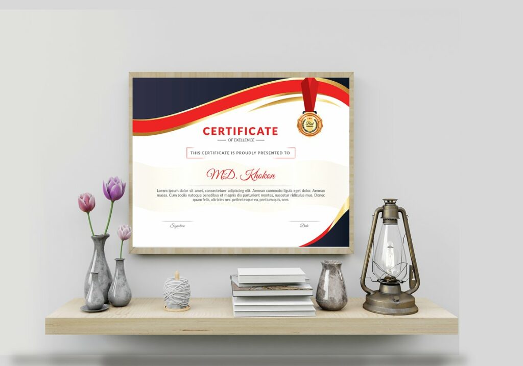 Professional Diploma Certificate - MasterBundles