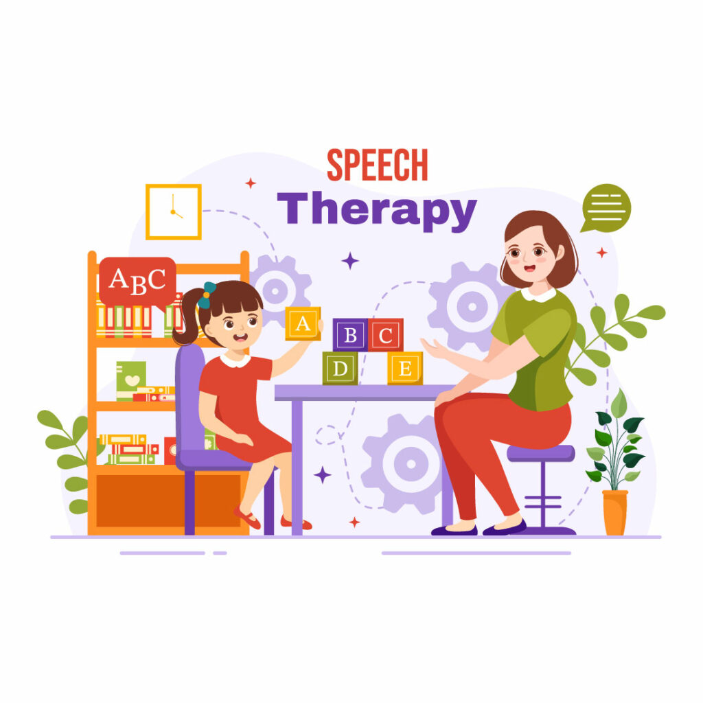 12 Speech Therapy Vector Illustration - MasterBundles