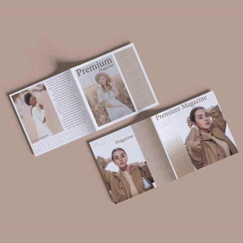 Square Magazine Mockup Bundles