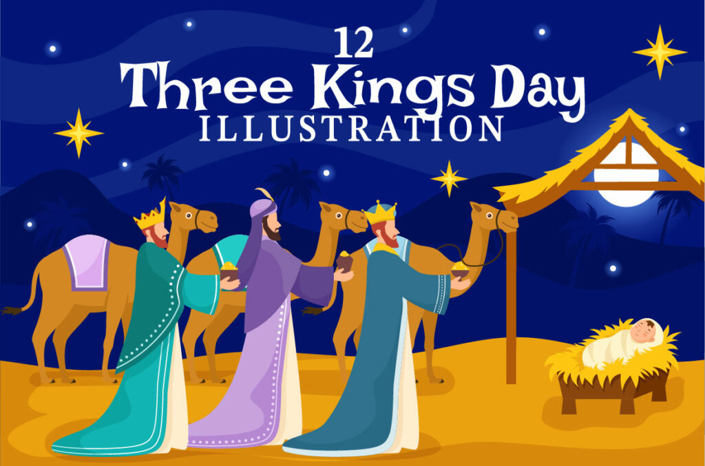 12 Three Kings Day Illustration - MasterBundles