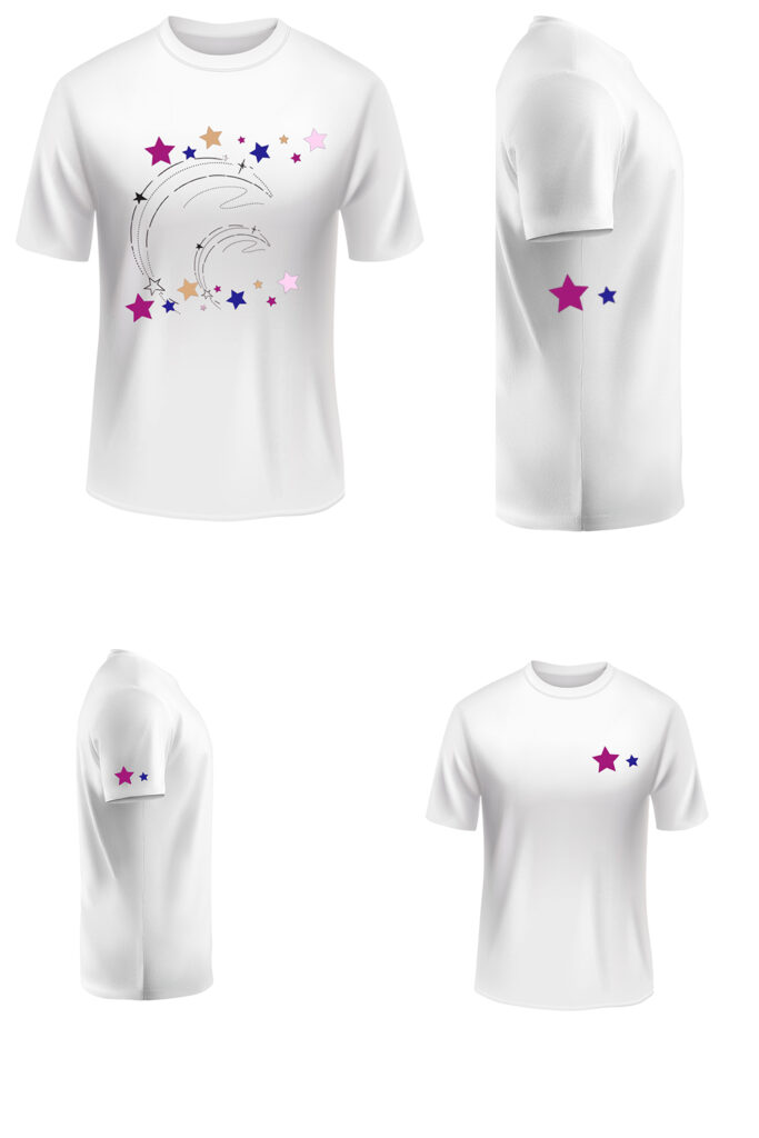 T-shirt design for printing - Moon | Stars. - MasterBundles