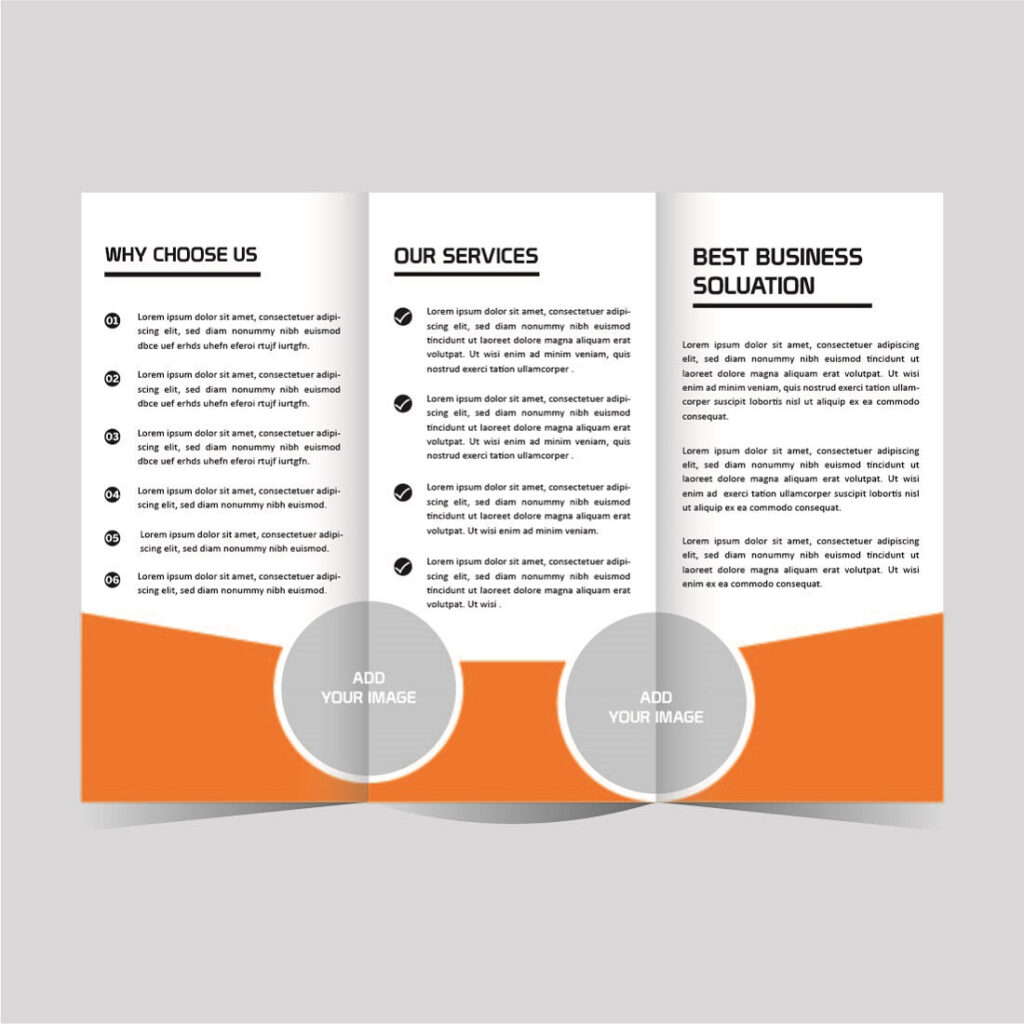 Tri fold business brochure design template editable - MasterBundles