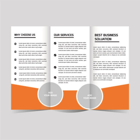 Tri fold business brochure design template editable - MasterBundles