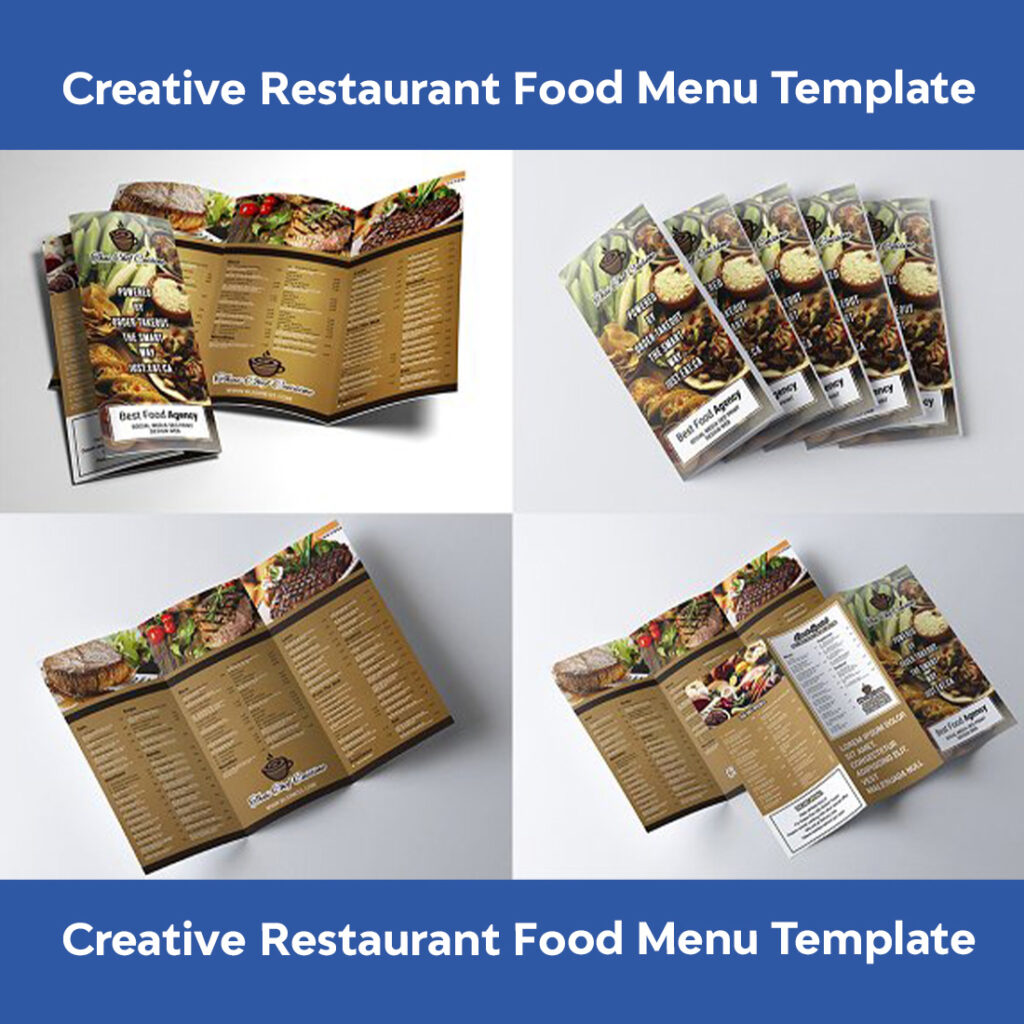 Creative Restaurant Food Menu Template Design - MasterBundles