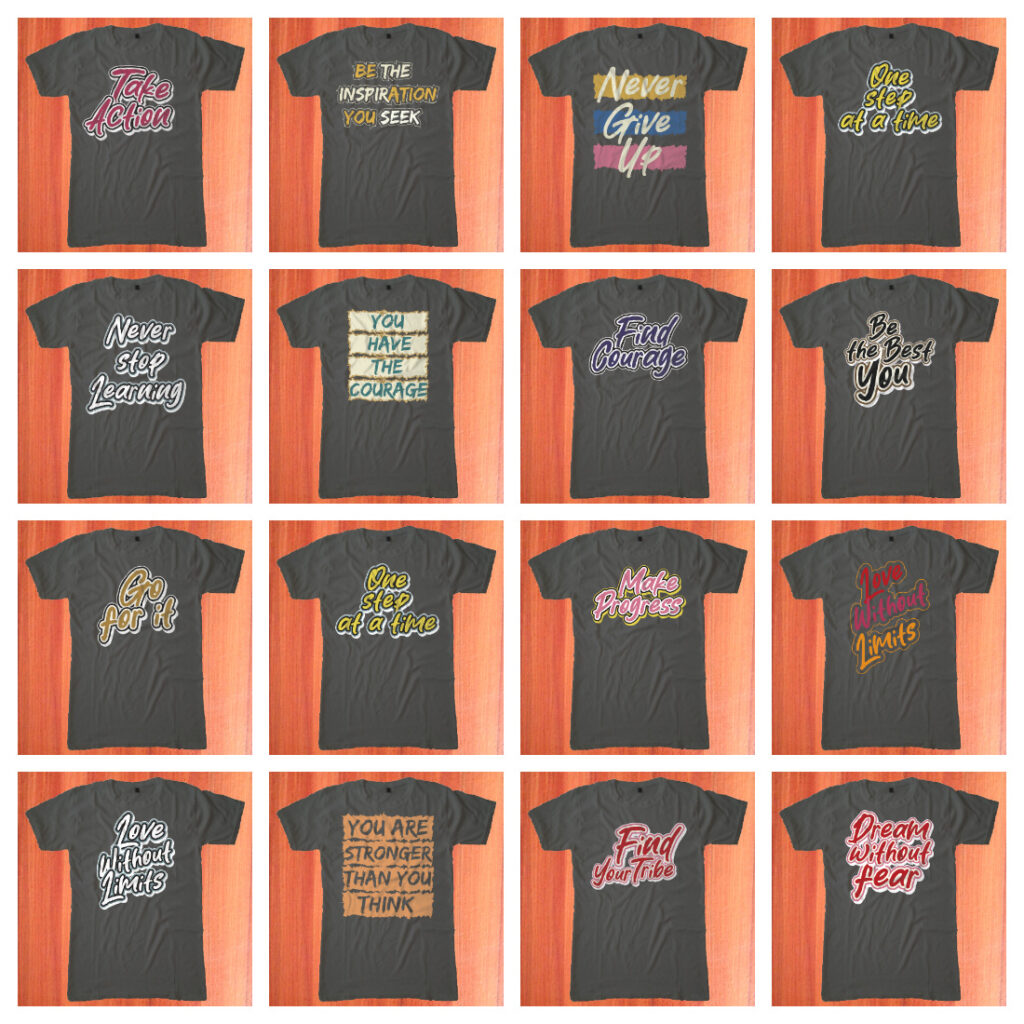 Motivational And Inspirational Quotes Lettering Text Effect Typography ...