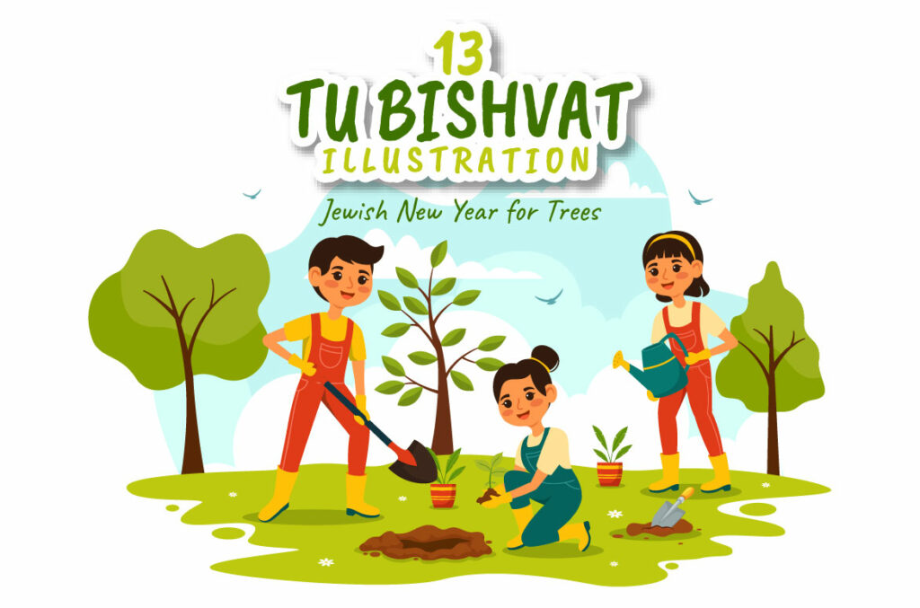 13 Happy Tu Bishvat Illustration - MasterBundles