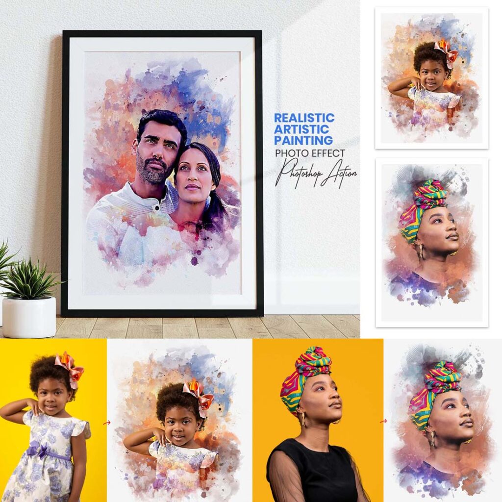 Realistic Artistic Painting Effect - MasterBundles