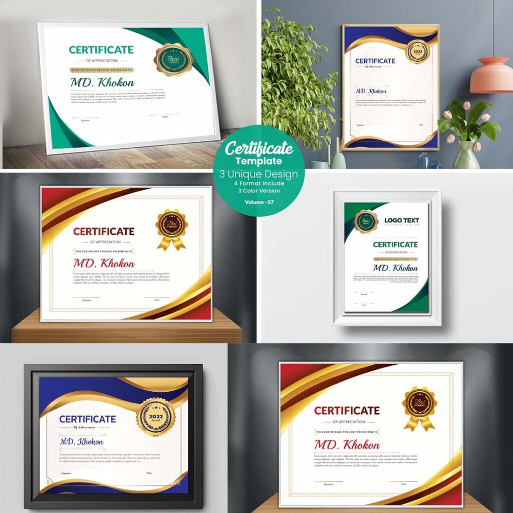Multipurpose Certificate Template - MasterBundles