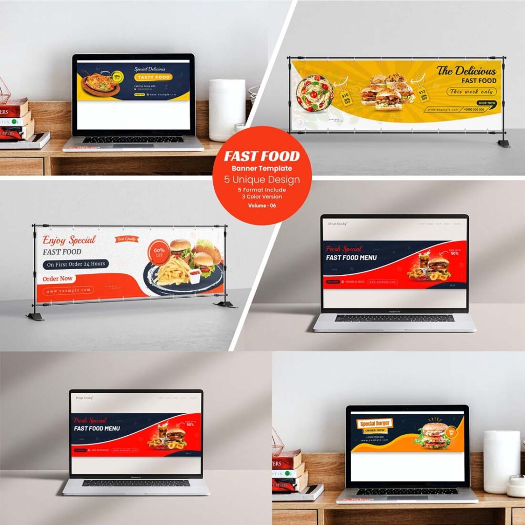 Food Banners Sliders & Feature - MasterBundles