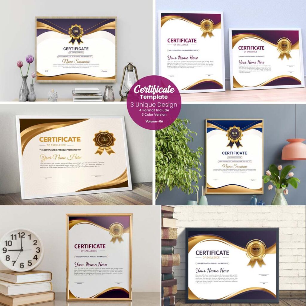 Modern Certificate Template - MasterBundles