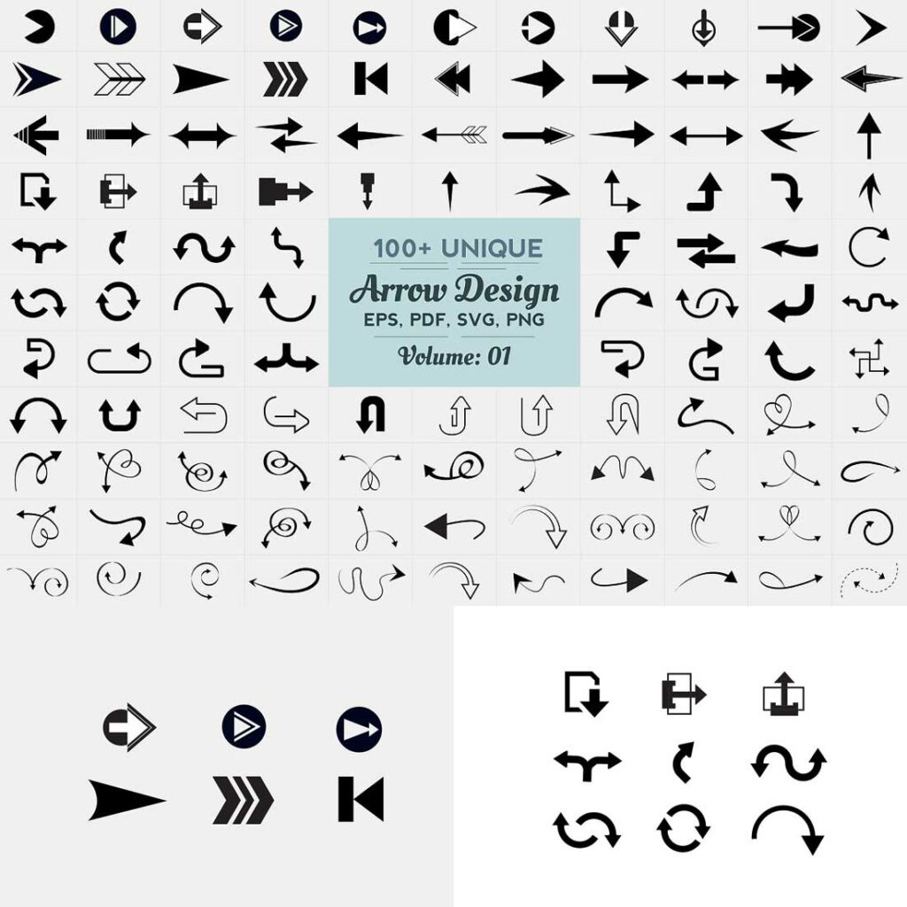 Arrow Shape Design Masterbundles