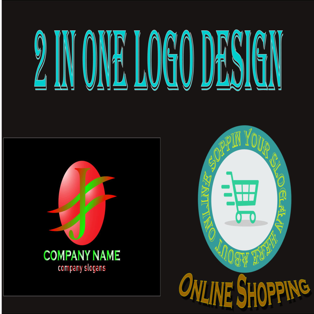2 in 1 marketing logo design, J word logo design. - MasterBundles