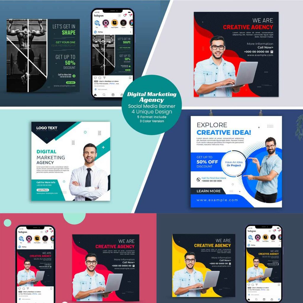 Digital Marketing Social Media Post - MasterBundles