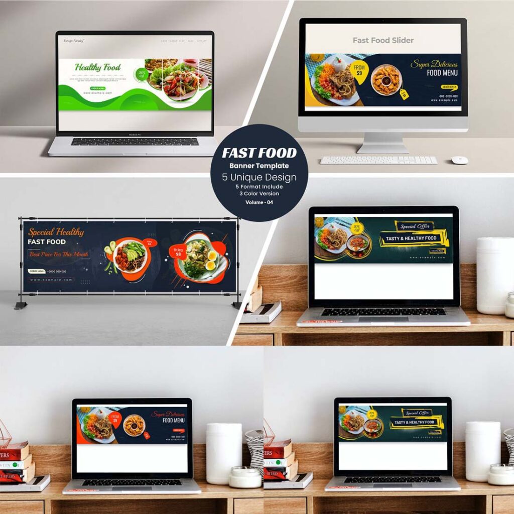 Food Sliders & Feature Templates - MasterBundles