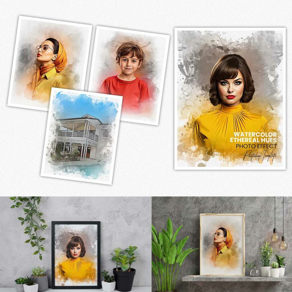 Watercolor Ethereal Hues Effect - MasterBundles