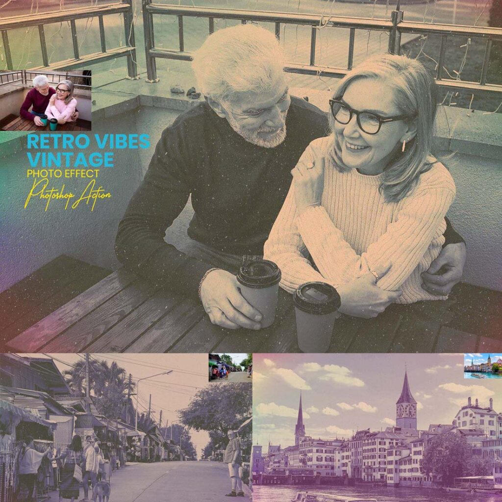 Retro Vibes Vintage Photo Effect - MasterBundles