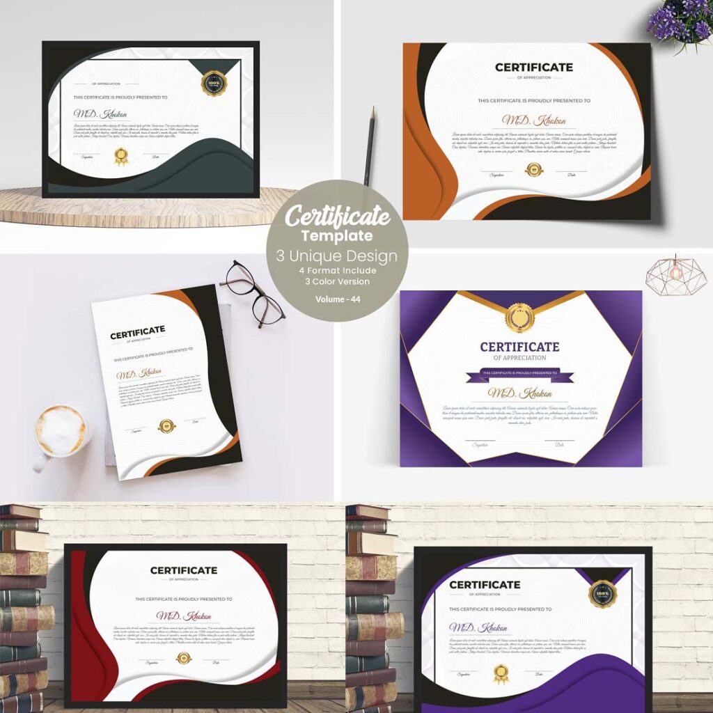 Modern Creative Certificate Design - MasterBundles