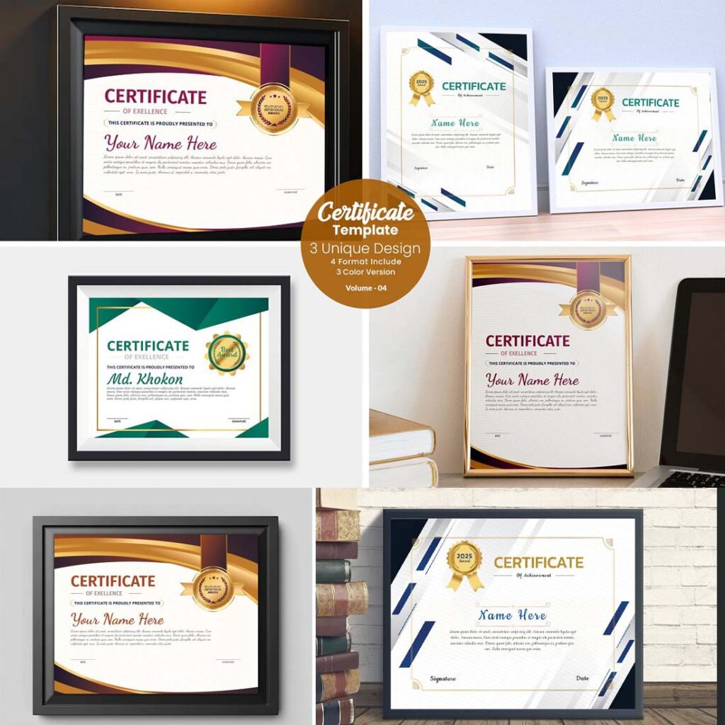Professional Certificate Design - MasterBundles