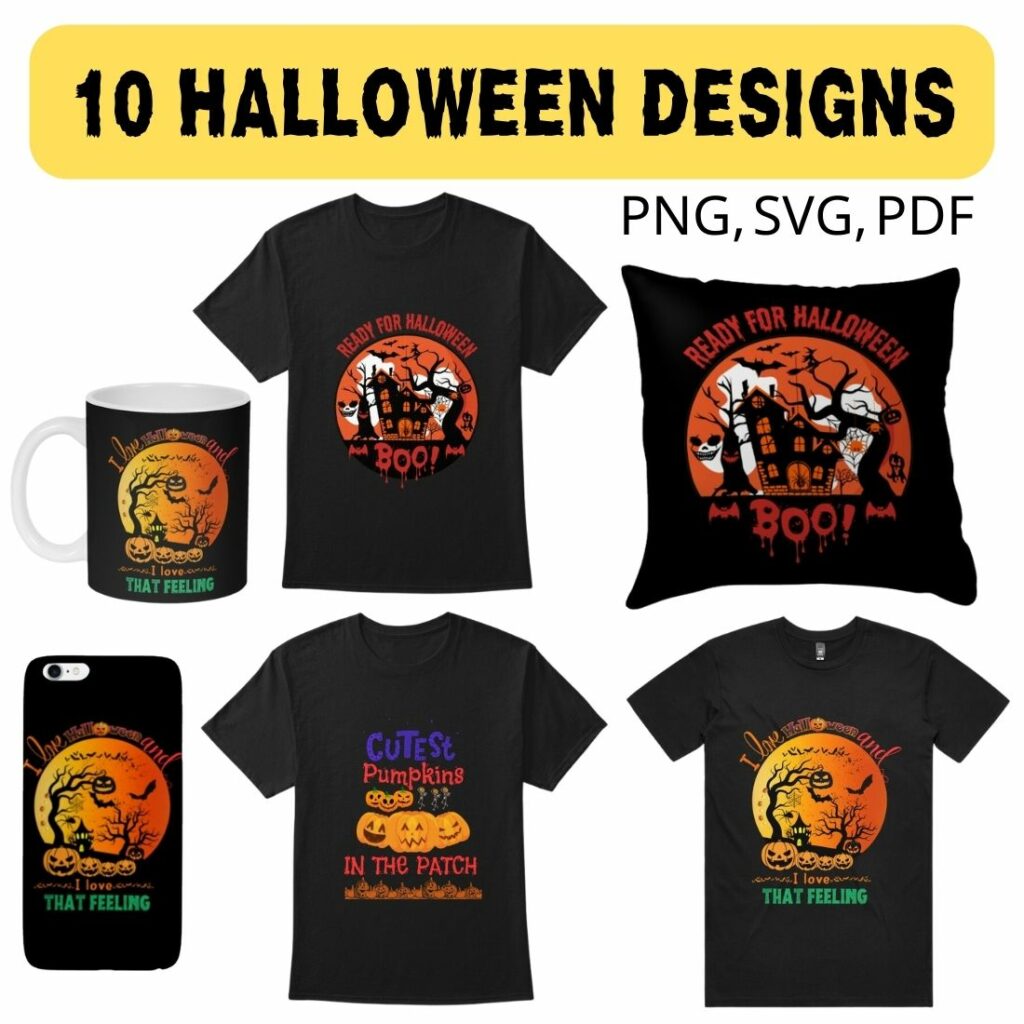 10 Halloween Designs Bundle - MasterBundles