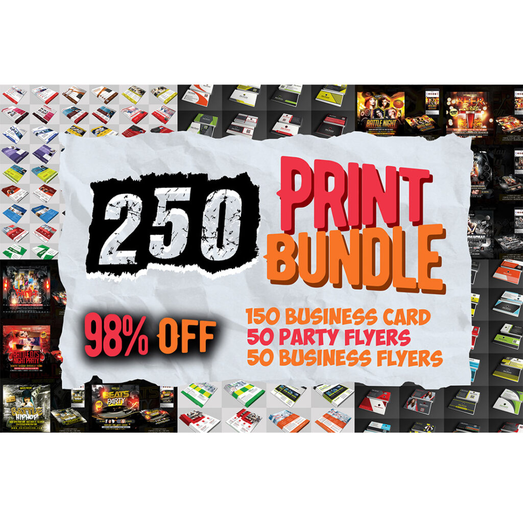 250 Print Template Mega Bundle Vol.1 - MasterBundles