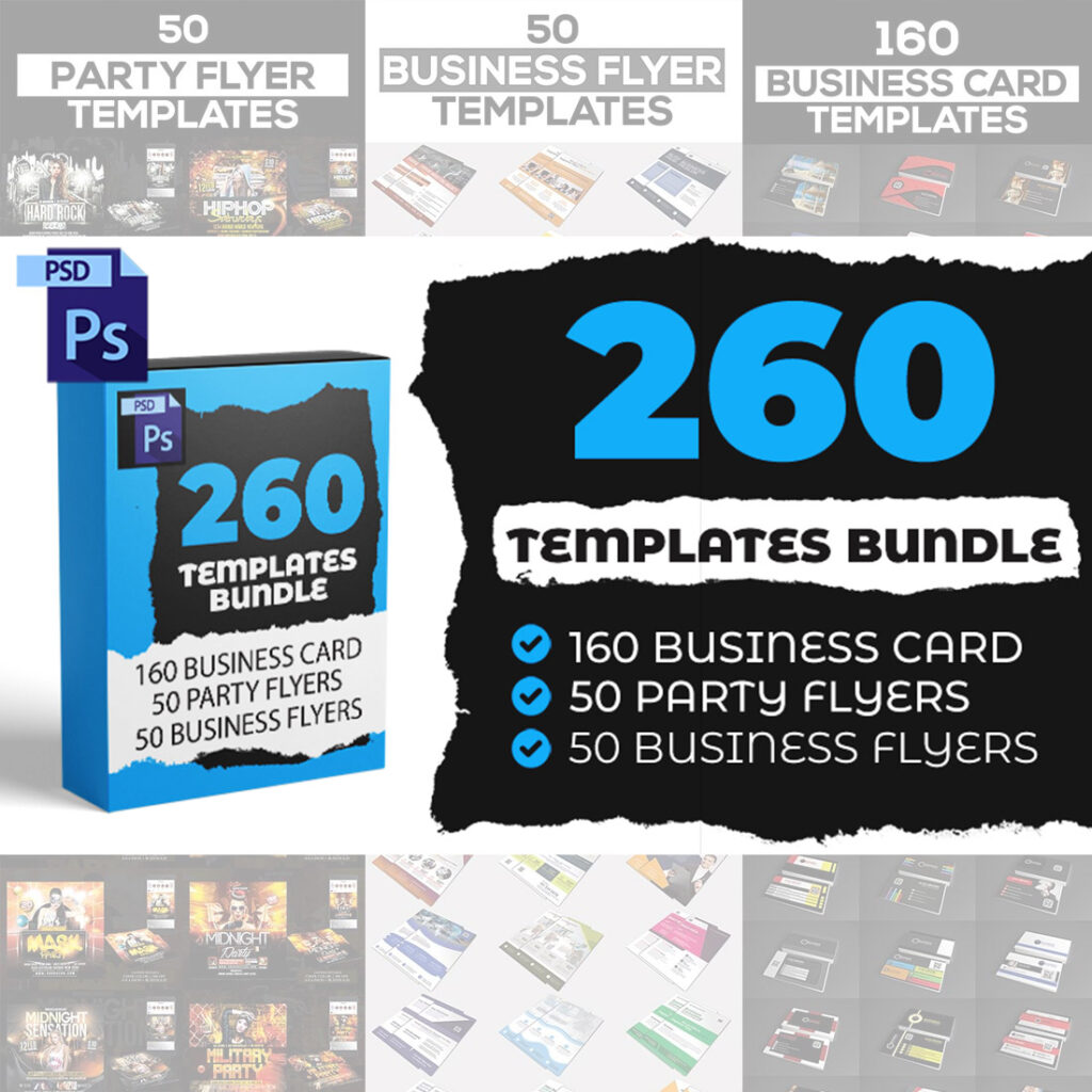 260 Print Template Mega Bundle Vol.2 - MasterBundles