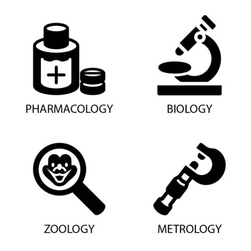 VECTOR SCIENCE ICON SET IN BLACK VERSION - MasterBundles
