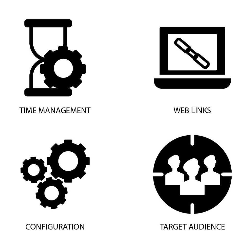 Vector Web Optimization Icon Set Fill In Black Version Masterbundles