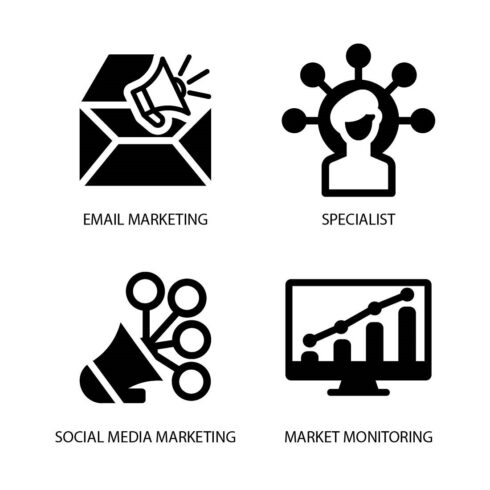 VECTOR WEB OPTIMIZATION ICON SET FILL IN BLACK VERSION - MasterBundles