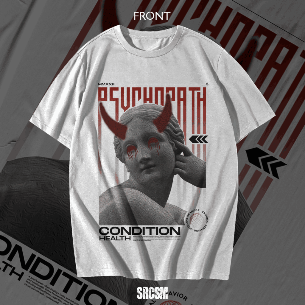 -PSYCHOPATH- MODERN STREETWEAR T-SHIRT DESIGN - MasterBundles