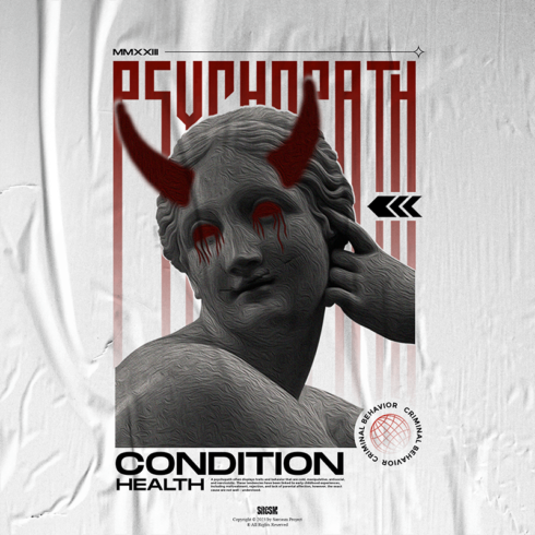 -PSYCHOPATH- MODERN STREETWEAR T-SHIRT DESIGN - MasterBundles