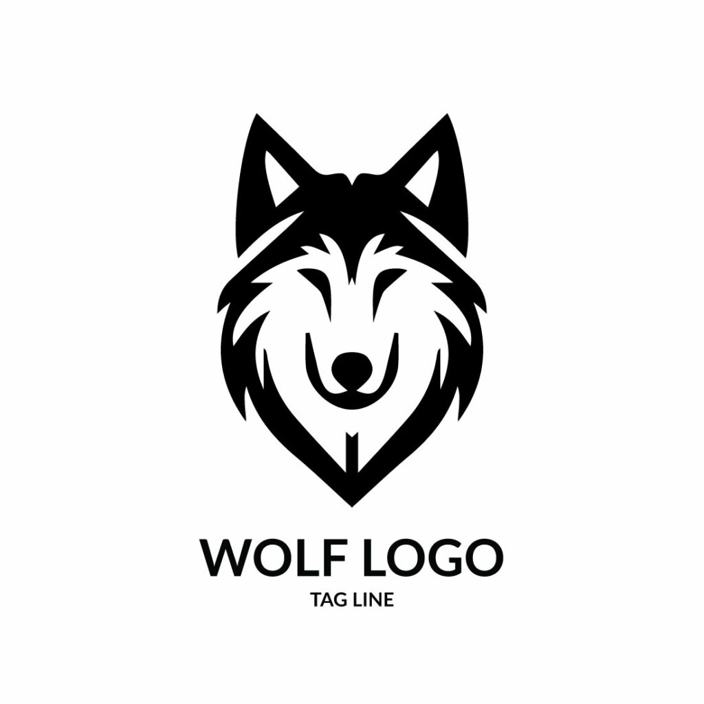 Wolf Head Logo Template - MasterBundles