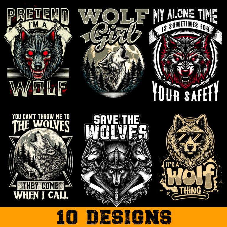 Wolf t shirt design, wolf typography t shirt,wolf vector t shirt design ...
