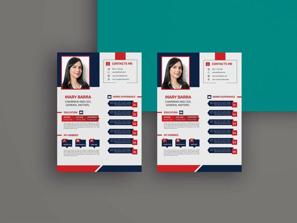 Creative CV Resume Design - MasterBundles
