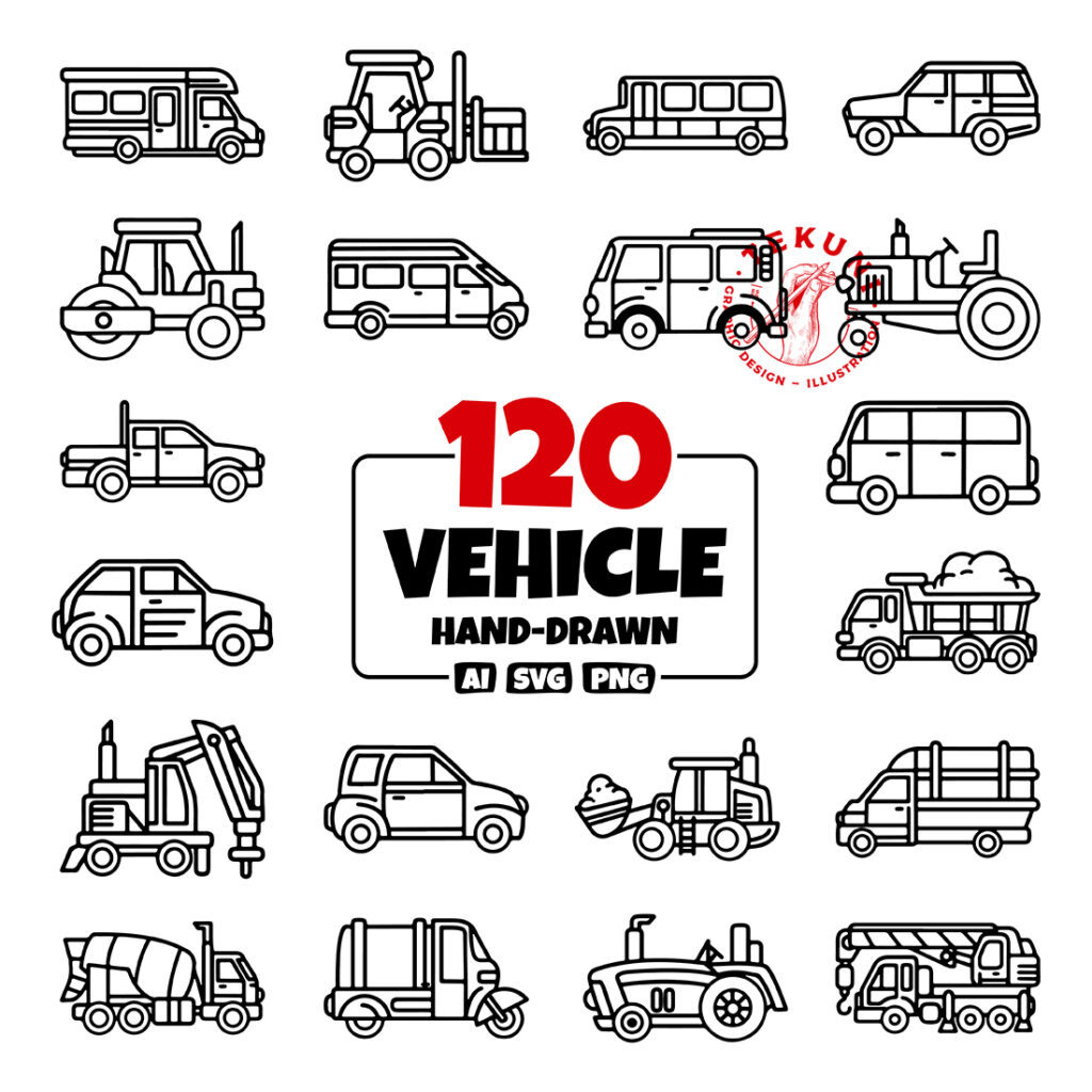 Vehicle svg bundle, transportation svg set, construction svg - Instant ...