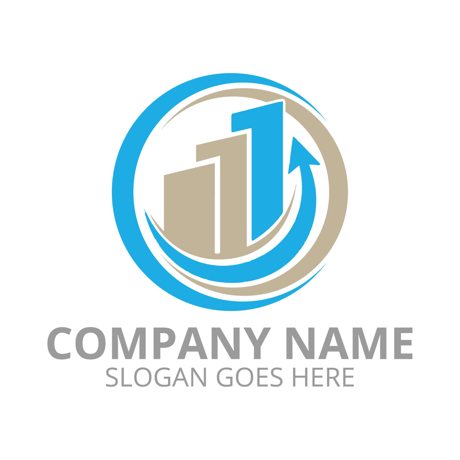 Financial Logo Design Vector Image Template - MasterBundles