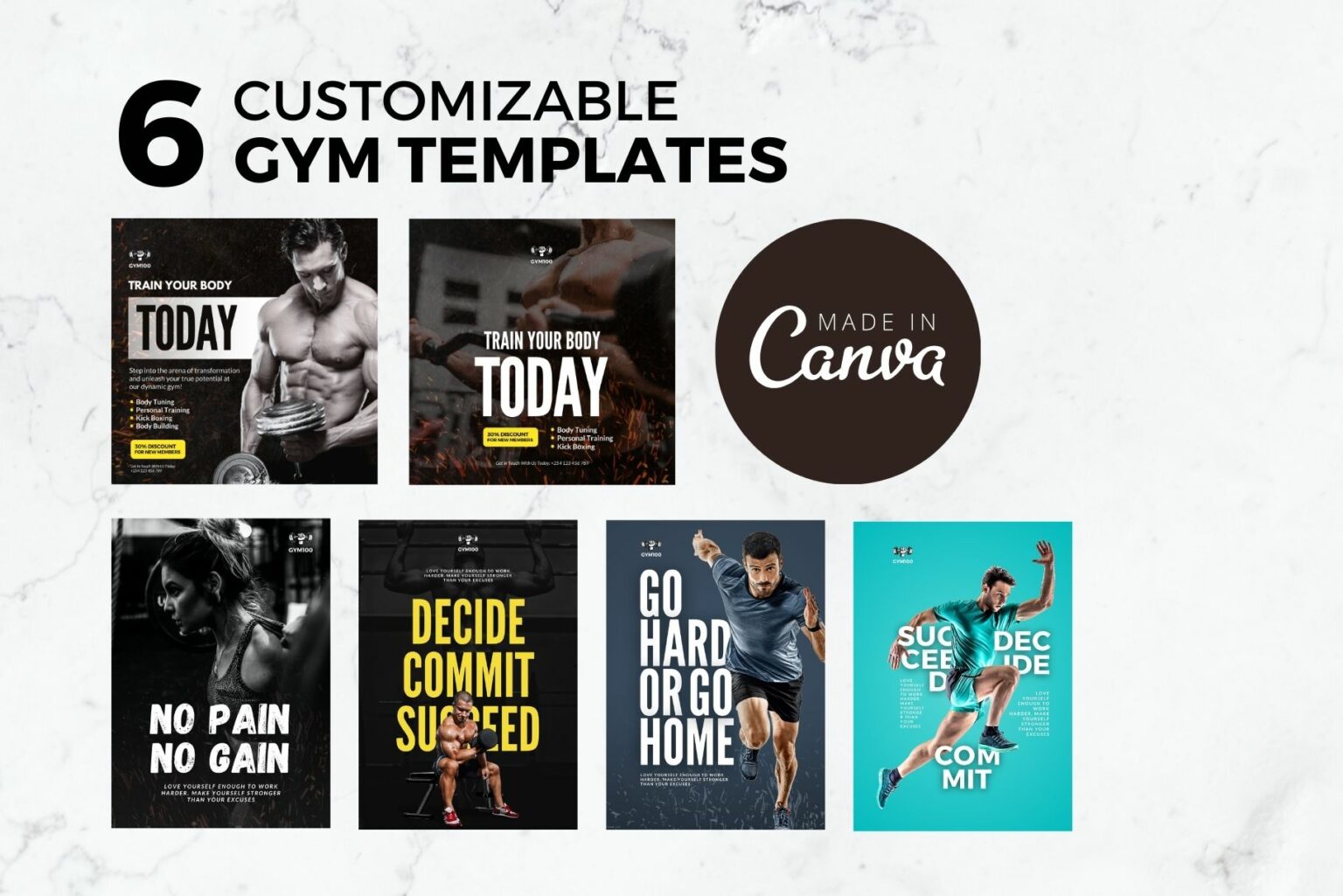 Gym Design Templates Design Bundle - MasterBundles
