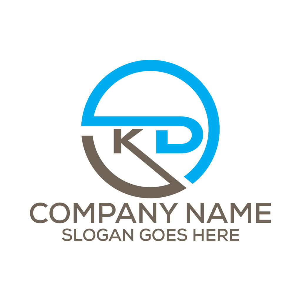Letter KD Logo or Icon Design Vector Image Template - MasterBundles
