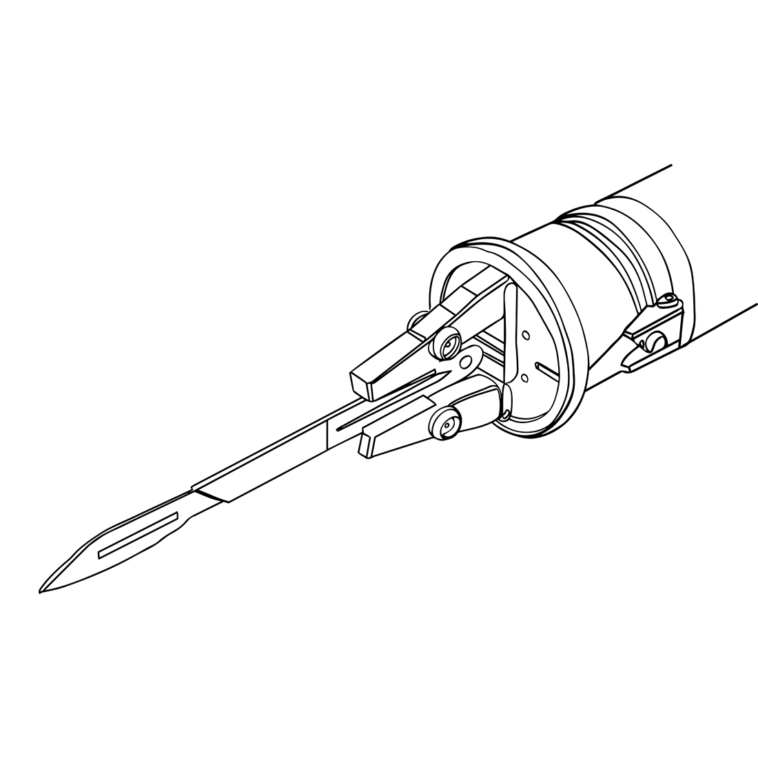Futuristic Surgery: Robot Hand with Scalpel Vector Illustration, AI in ...