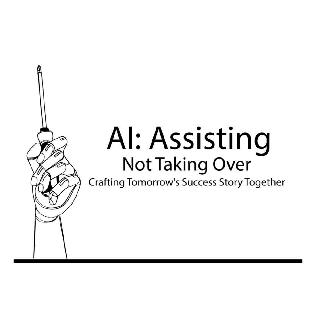 Automation Revolution: Cartoon Illustration of Robot Hand with ...