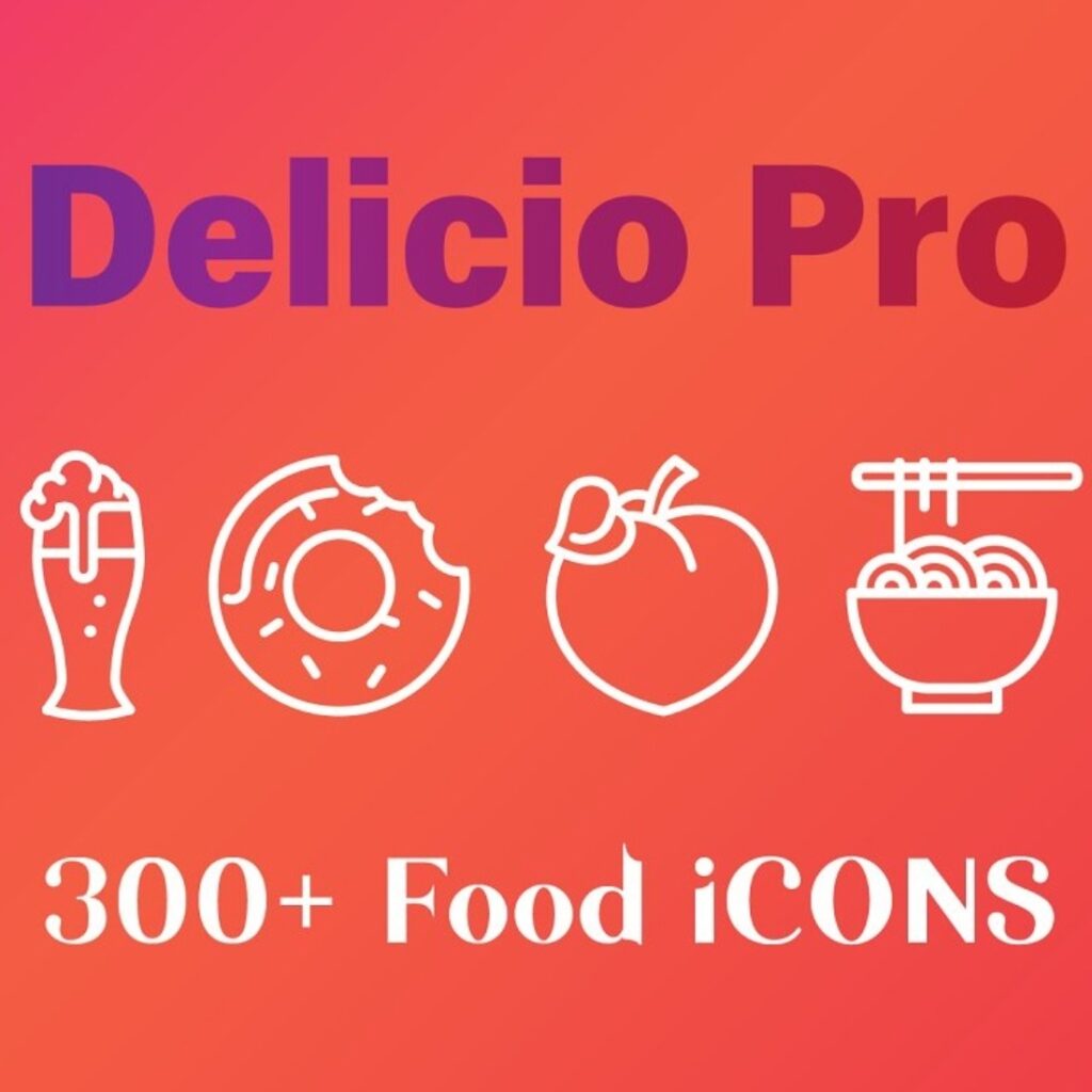 Delicio Pro - Food Icons - MasterBundles