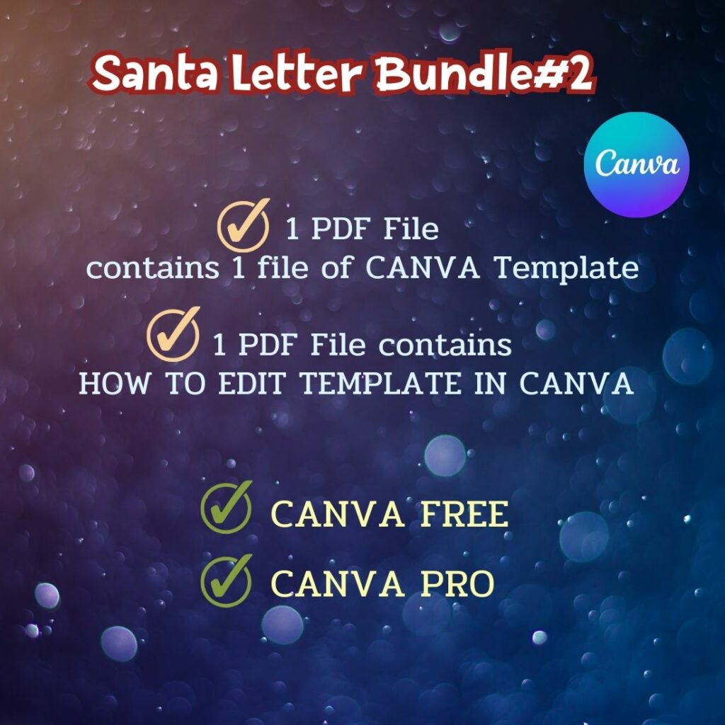 Santa Letter Bundle | Editable by Canva - MasterBundles