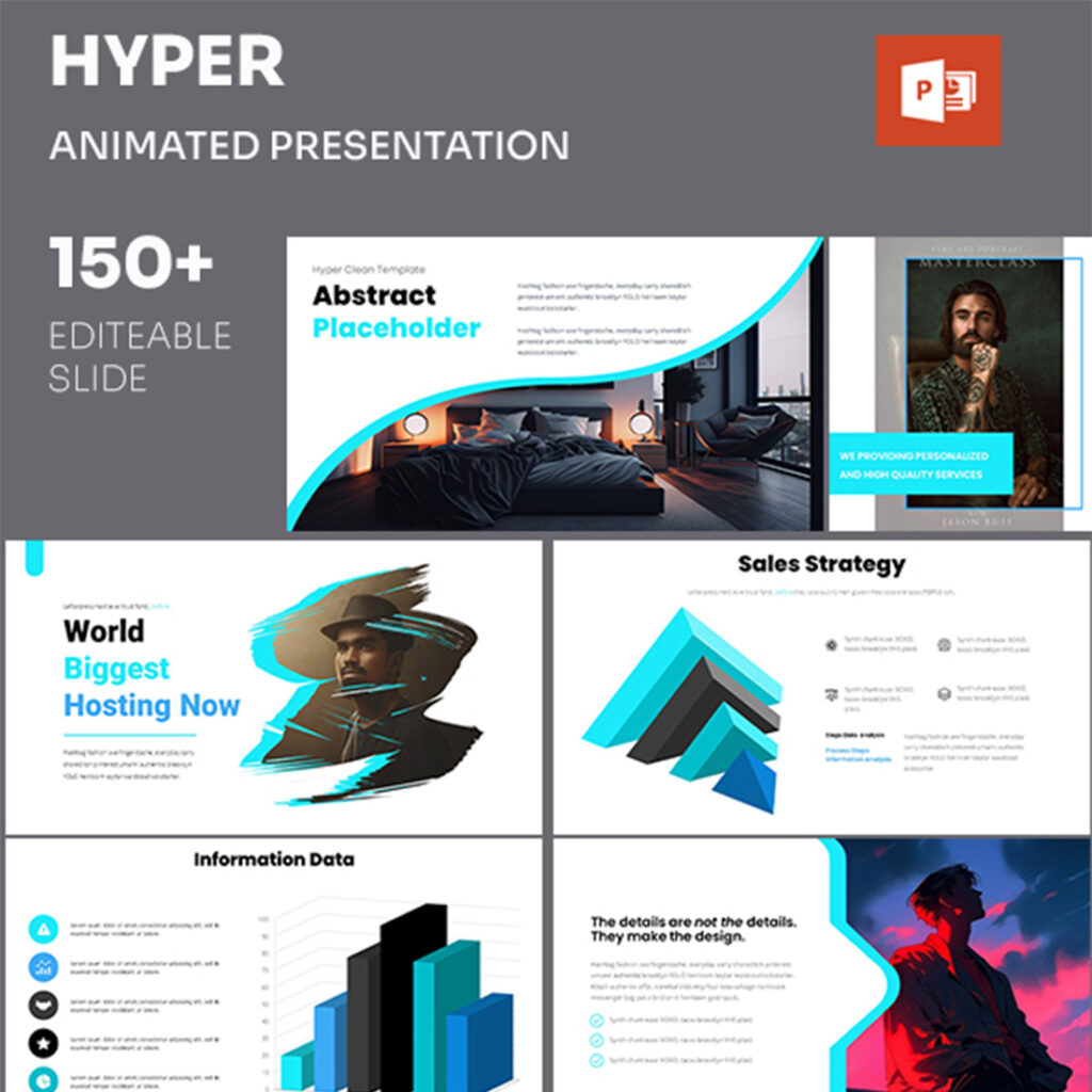 Hyper Animated Quick PowerPoint Presentation Template - MasterBundles
