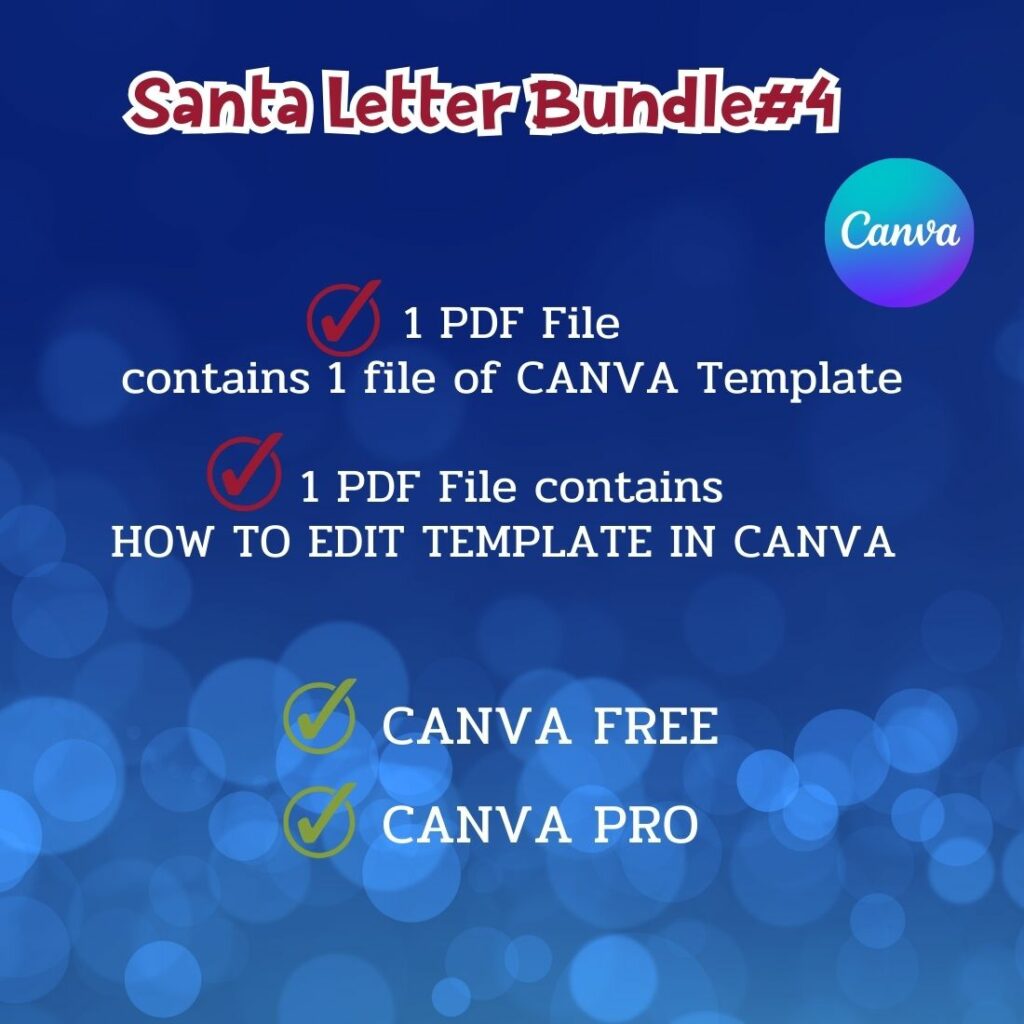 Santa Letter Bundle | Editable by Canva - MasterBundles