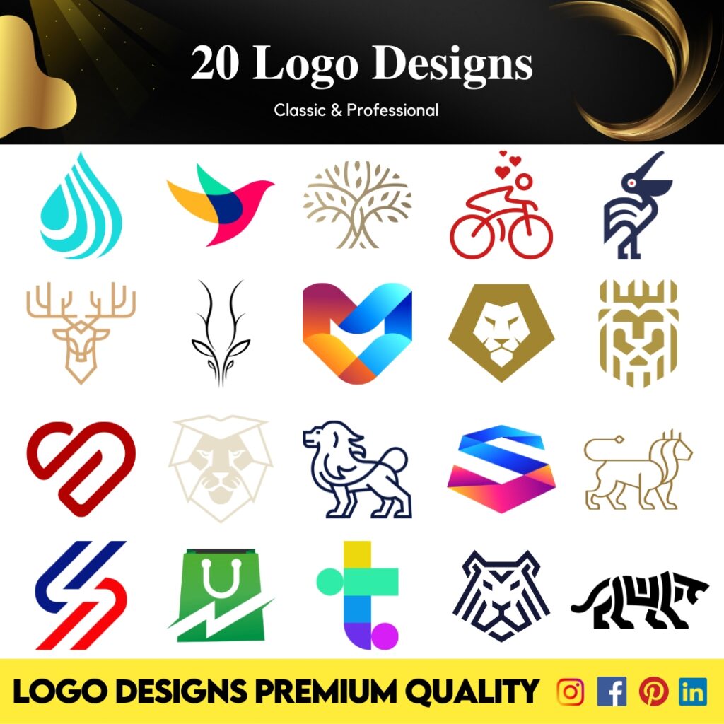 20-Business Logo Collection-(20-Logos Bundle Pack) - MasterBundles