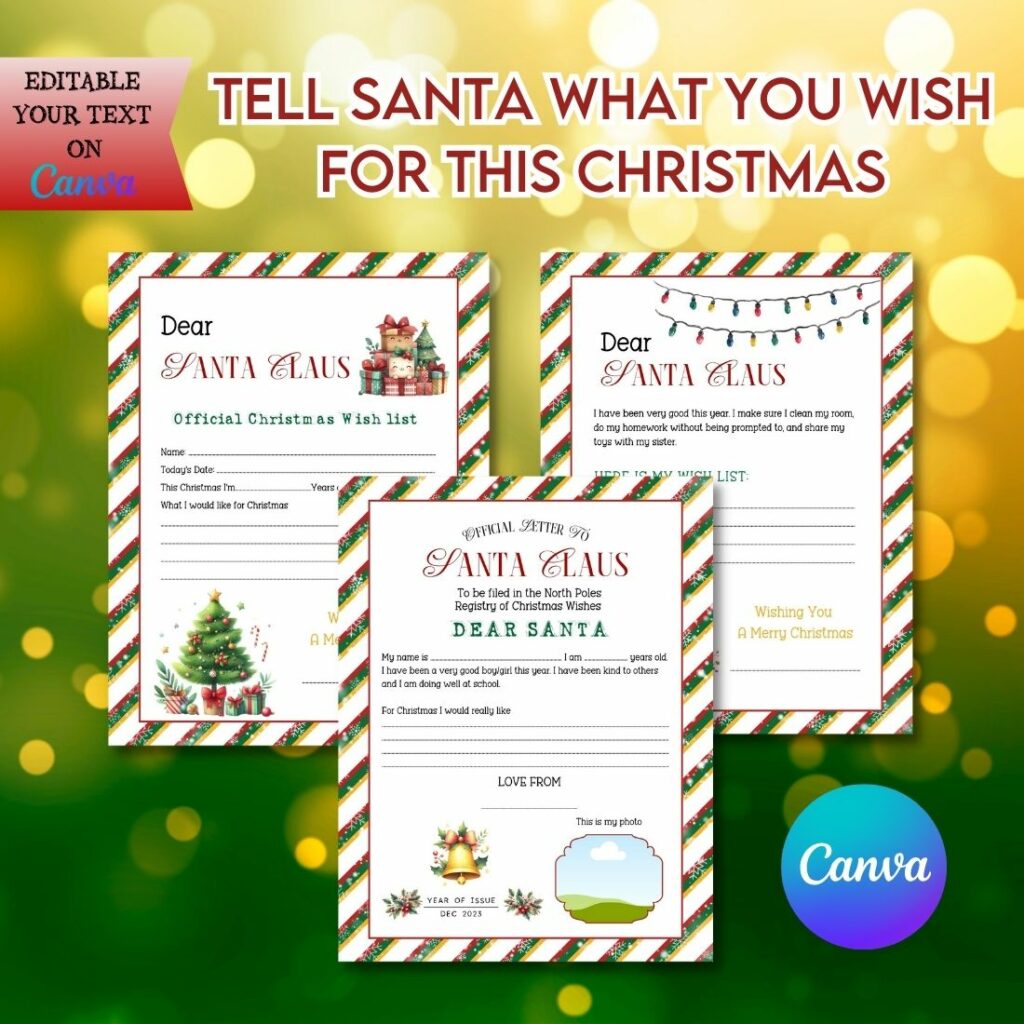 Santa Letter Bundle & Christmas Eve Box Kit - Editable - MasterBundles