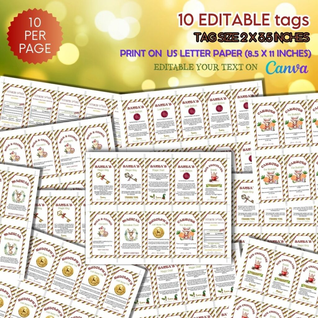 Santa Letter Bundle & Christmas Eve Box Kit - Editable - MasterBundles