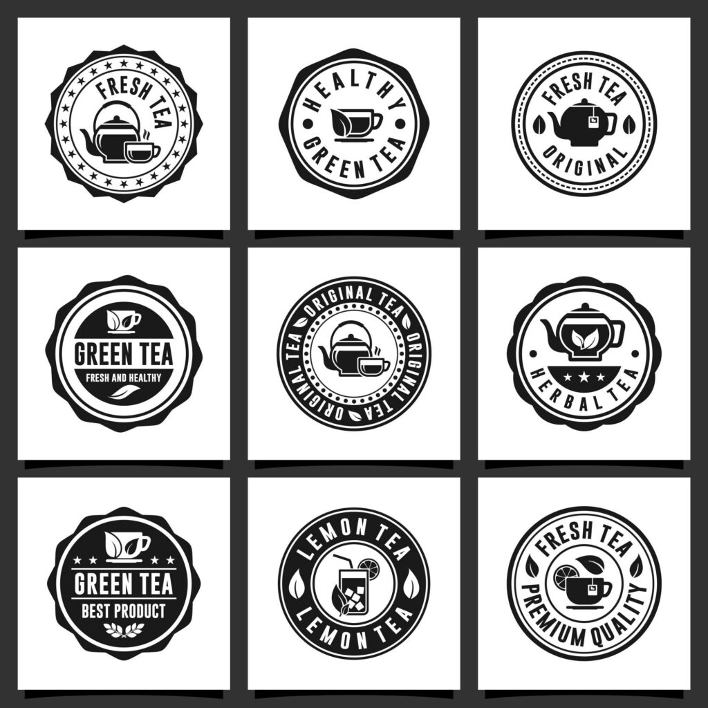 18 Fresh tea logo design collection - $12 - MasterBundles