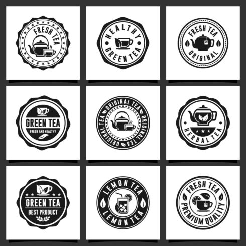 18 Fresh tea logo design collection - $12 - MasterBundles