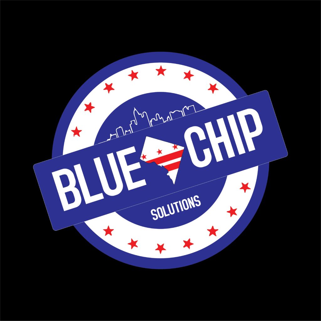 Blue Chip Solutions Logo or Icon Design Vector Image Template - MasterBundles